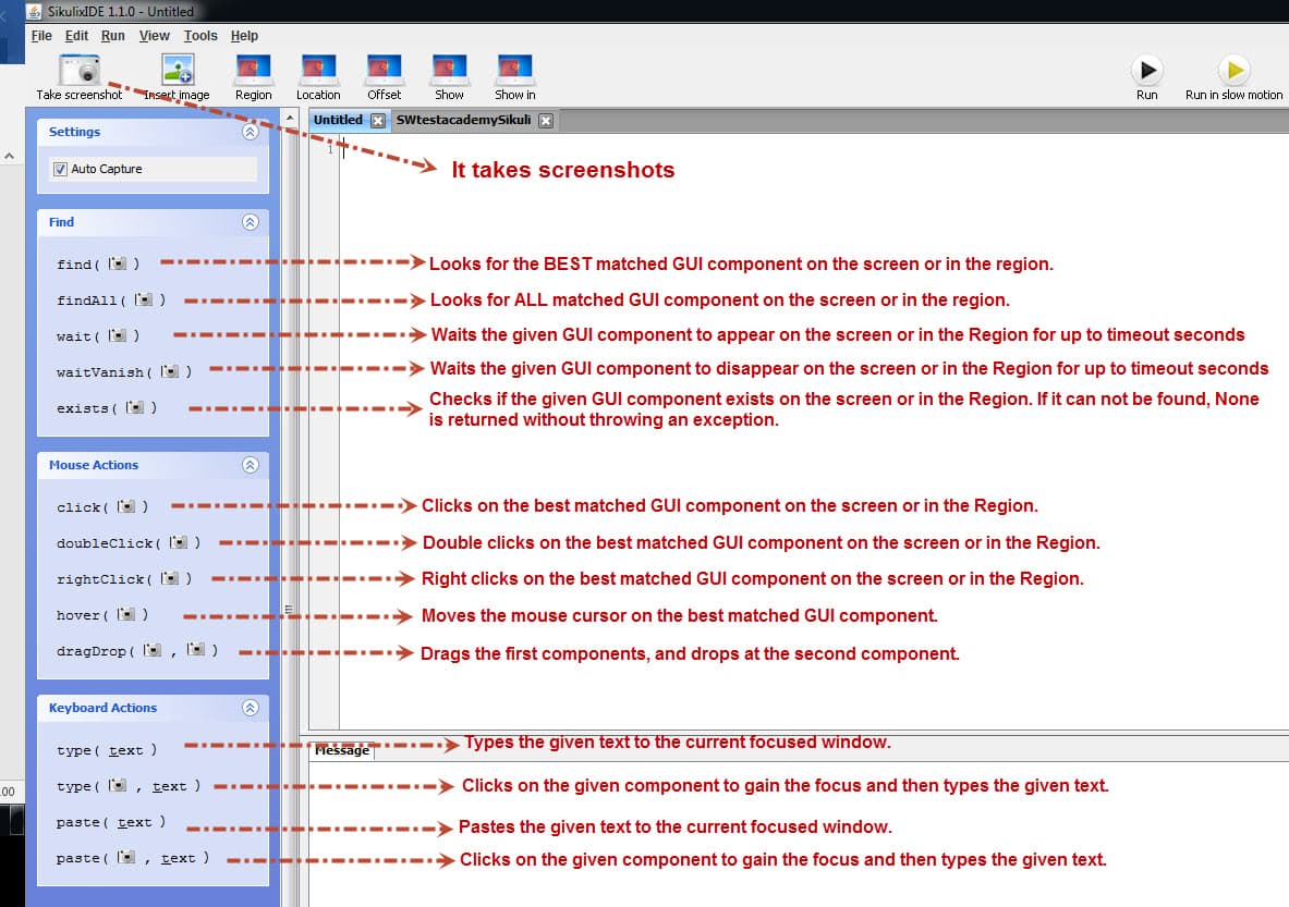 Quick Start To Sikulix Sikuli Script Software Test Academy