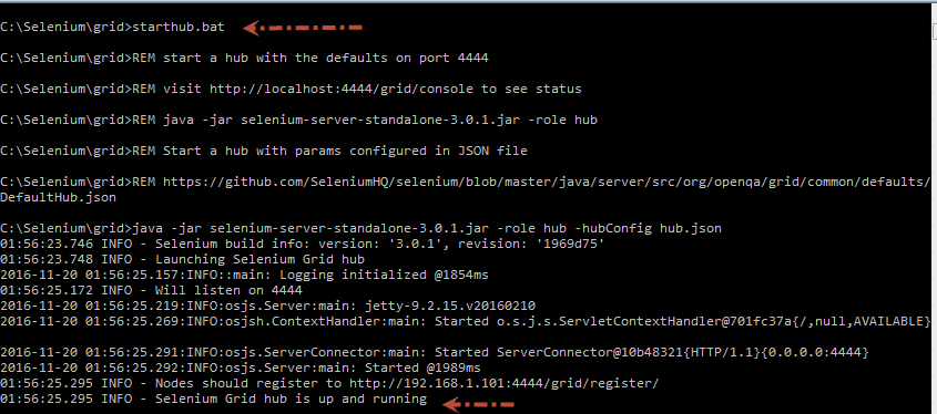 Selenium Grid on Windows
