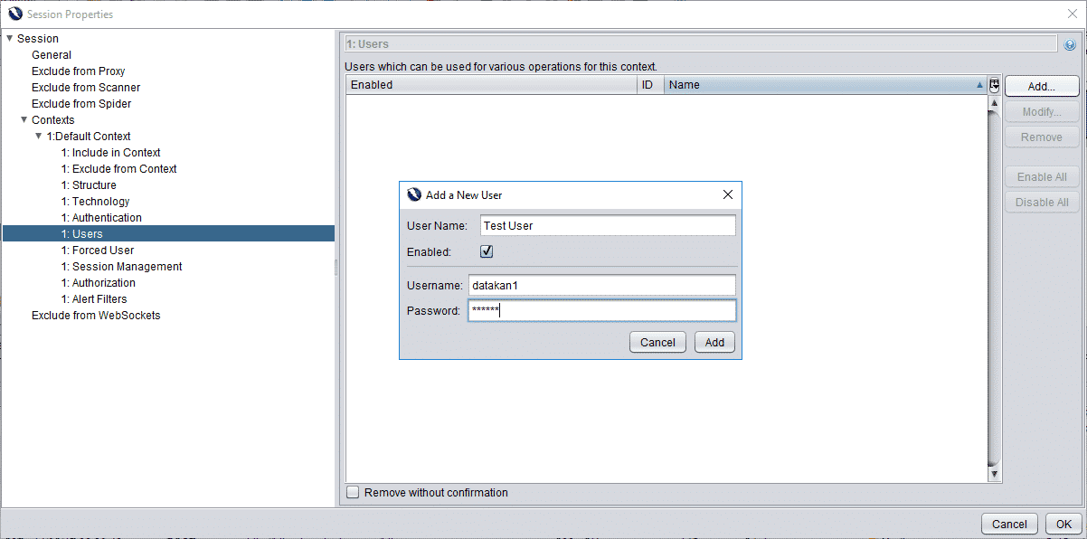 Authentication in ZAP
