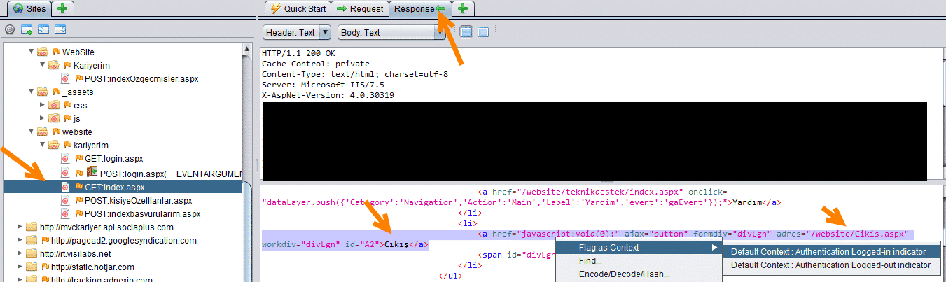 Authentication in ZAP