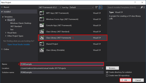 Page Object Model with C#