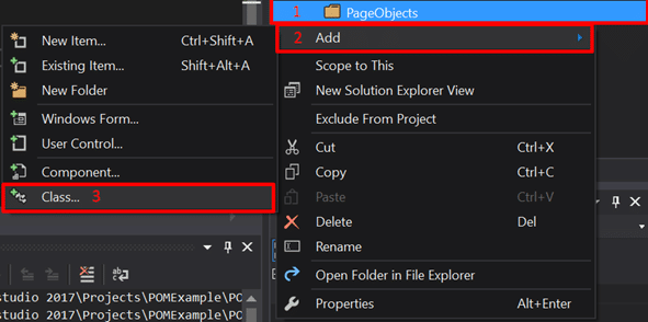 Page Object Model with C#