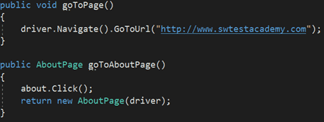 Page Object Model with C#