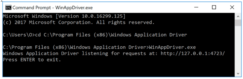 UI Test Automation on Windows Applications by WinAppDriver