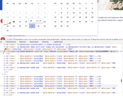 How to Select a Date from DatePicker in Selenium